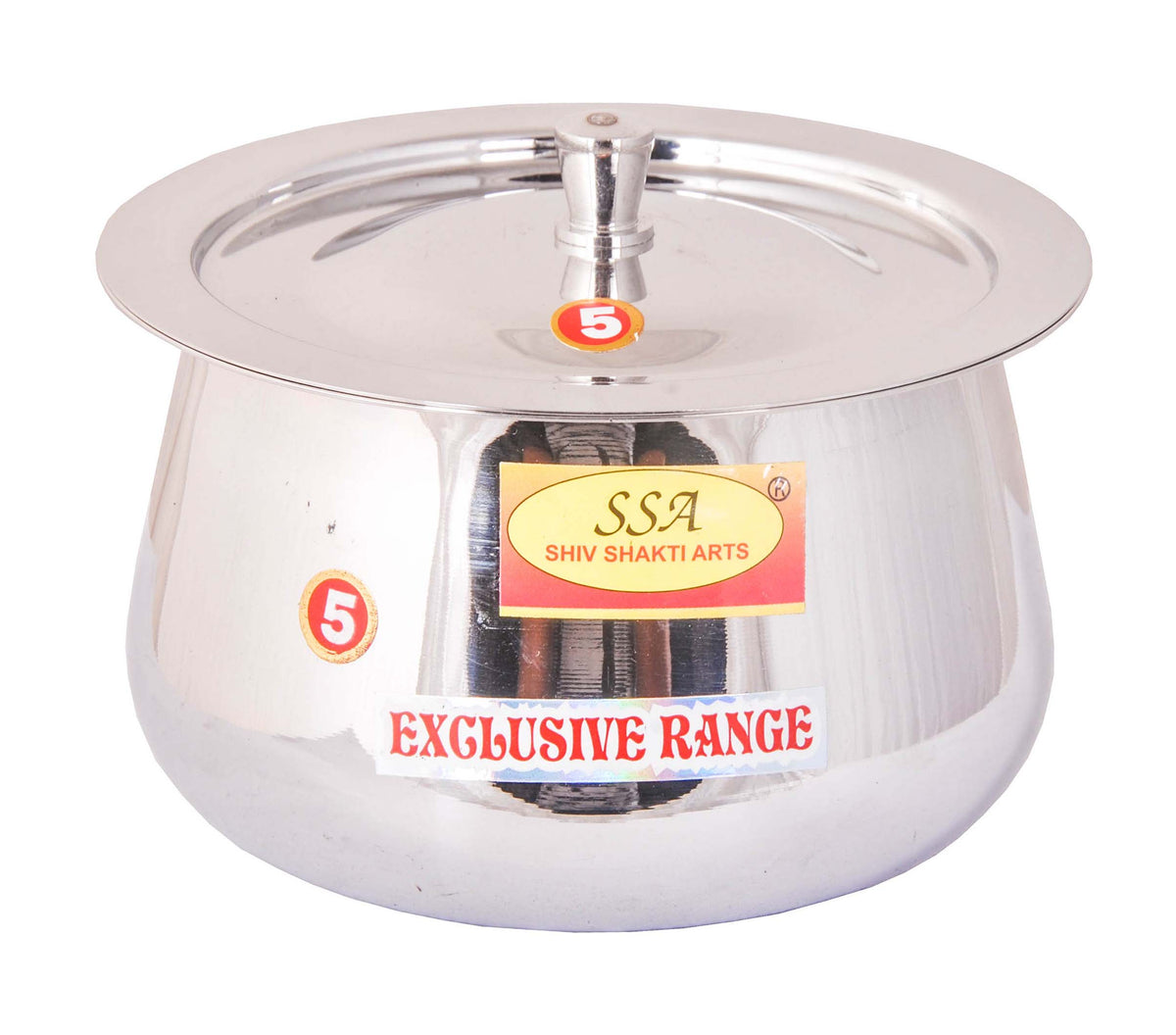 Shic Shakti Arts Steel Bowl Katora with Lid Plane Premium Finish for S ...