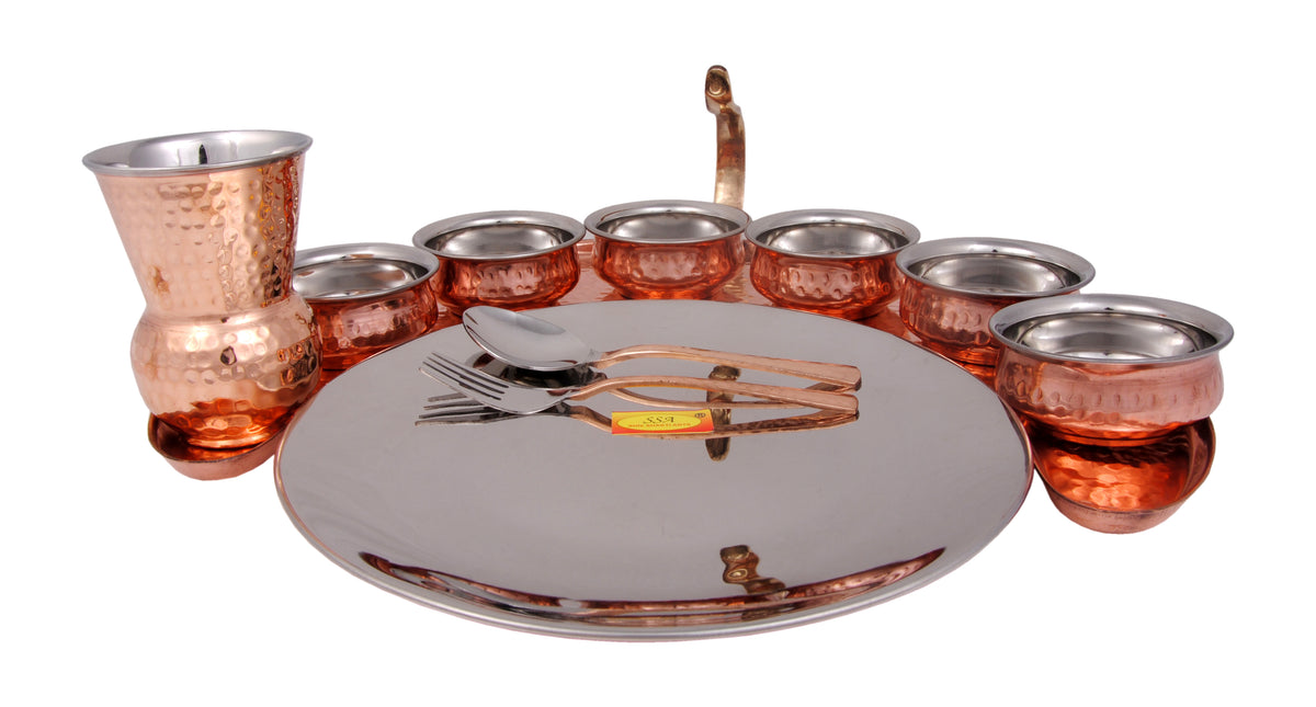 Quality of Material - Happyness Premium Pure Copper | Steel Dinner Set ...