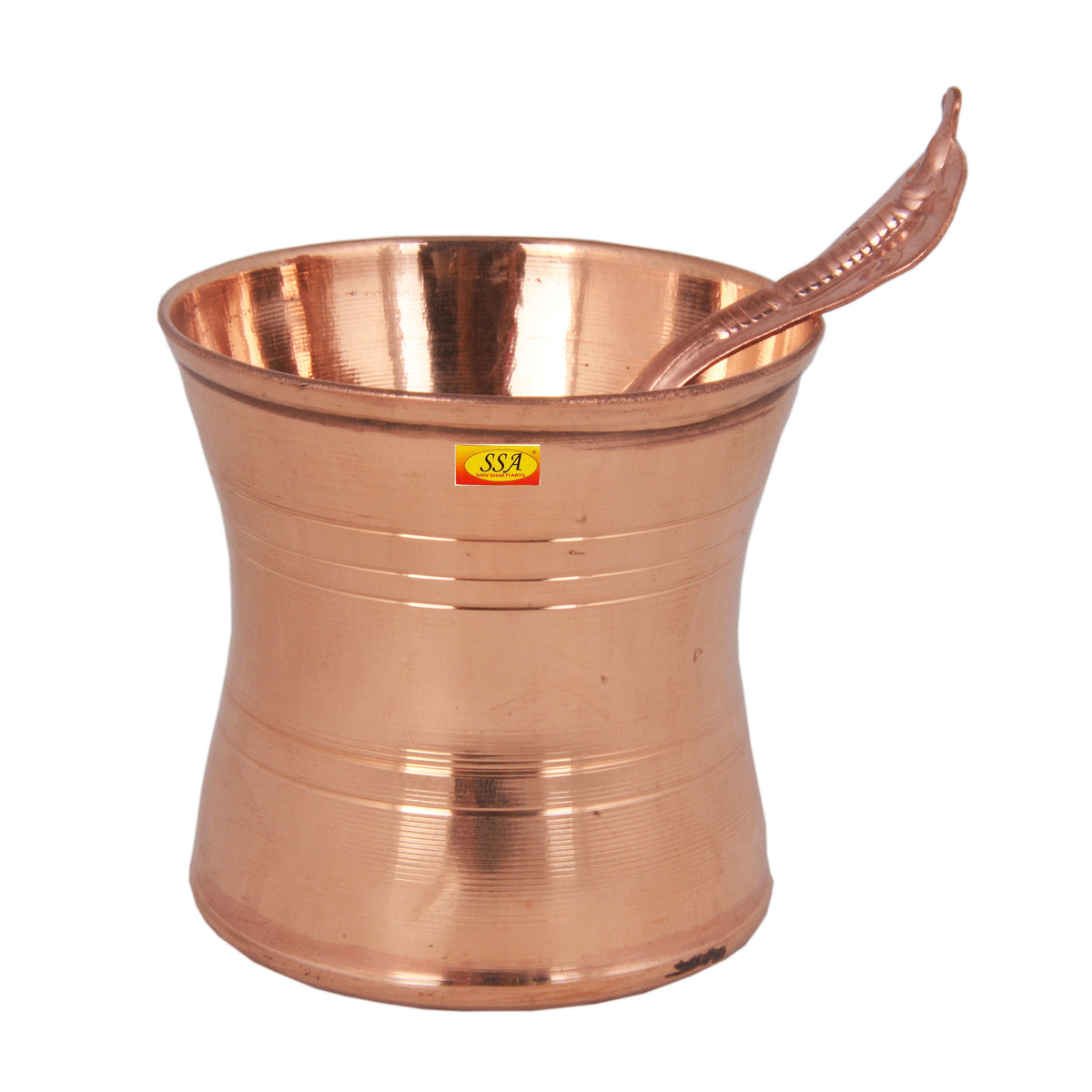 Pure Copper Puja Patra | Punch Patra | Jal Patra with Achmani Spoon Se ...