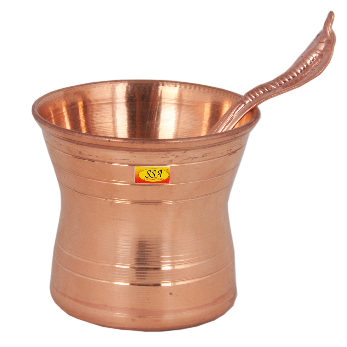 Pure Copper Puja Patra | Punch Patra | Jal Patra with Achmani Spoon Se ...