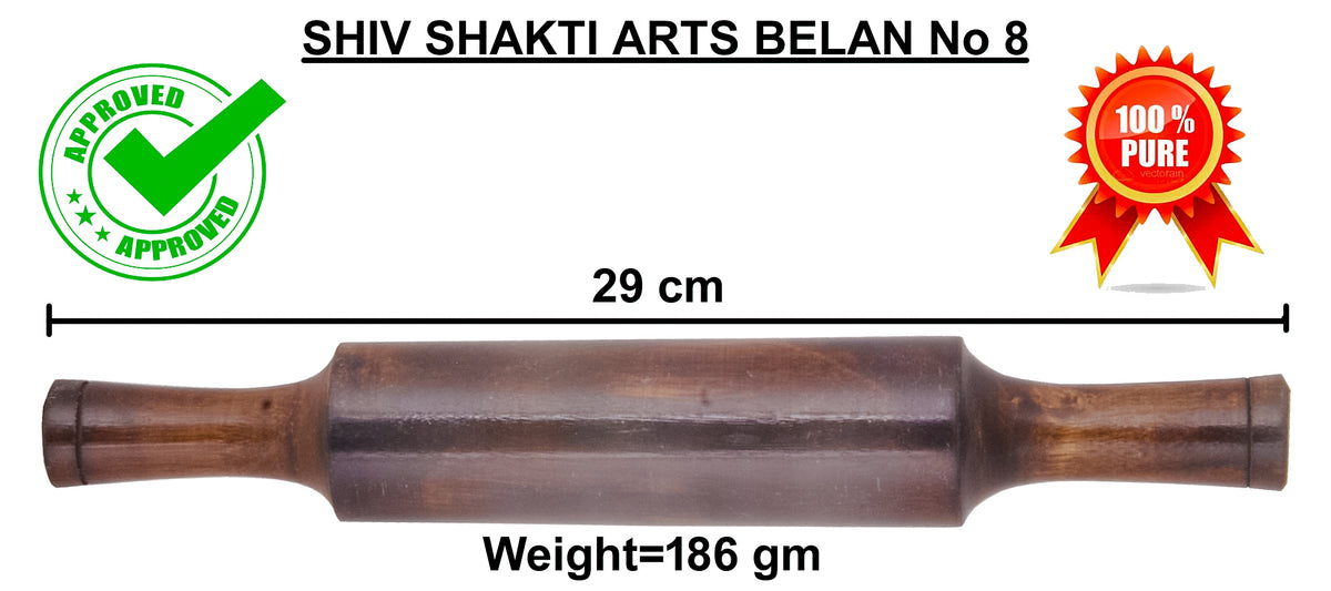 Brown Wooden Belan for Chapati/ Roti / paratha / Puri / Papad | Wooden ...