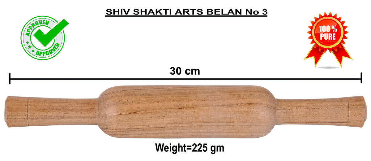 Brown Wooden Belan for Chapati/ Roti / paratha / Puri / Papad | Wooden ...