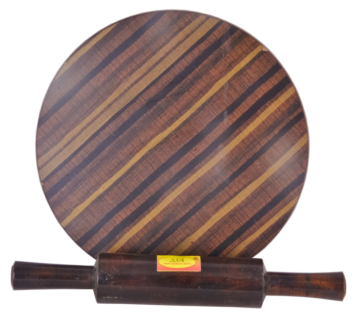 Indian Sheesham Wood Roti Maker with Wooden Belan/ Sheesham Wood Chakl ...