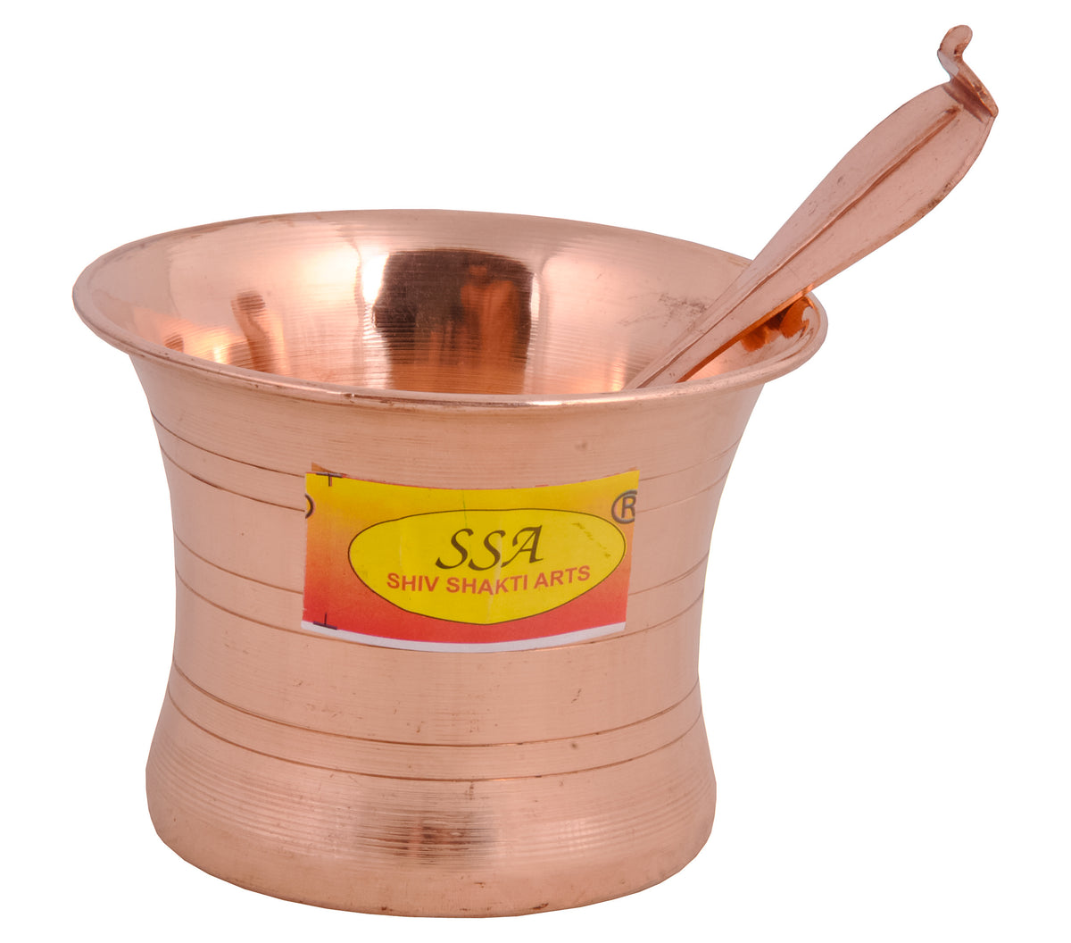 100% Pure Copper Puja Patra | Punch Patra | Jal Patra with Achmani Spo ...