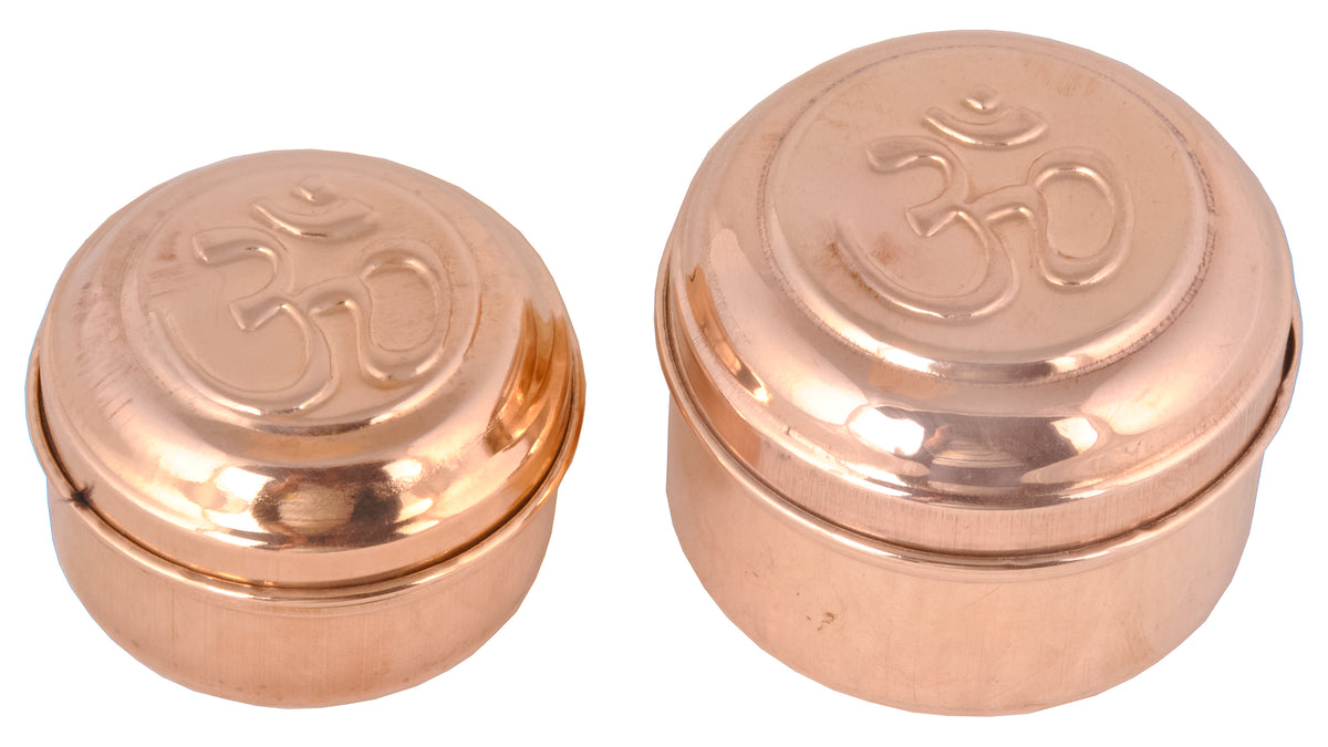 100% Pure Copper Box Set |Jewellery Box Set |Tamba Dibbi| Puja - Mandi ...