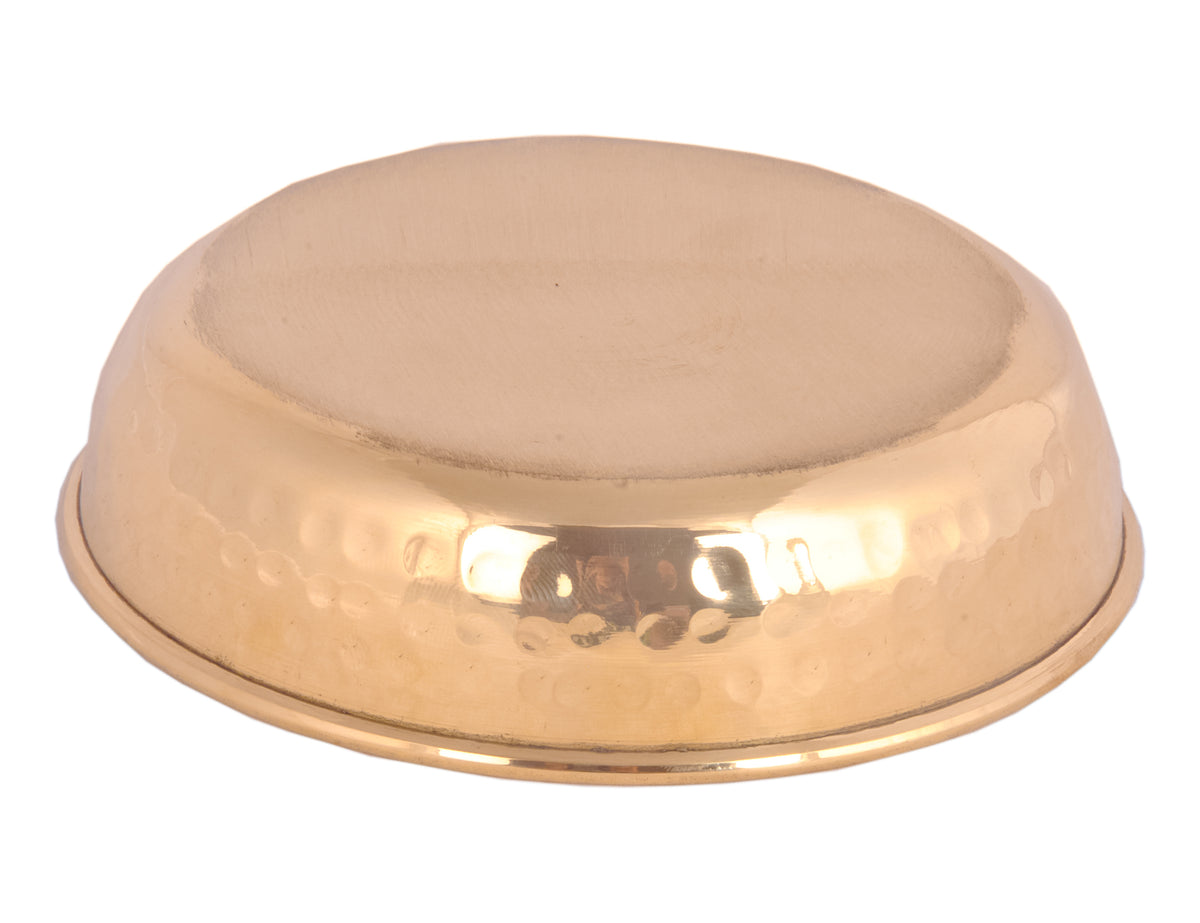 Hammer Designer Brass Pudding Halwa Plate | Katori (Heavy Gauge - 150 ...