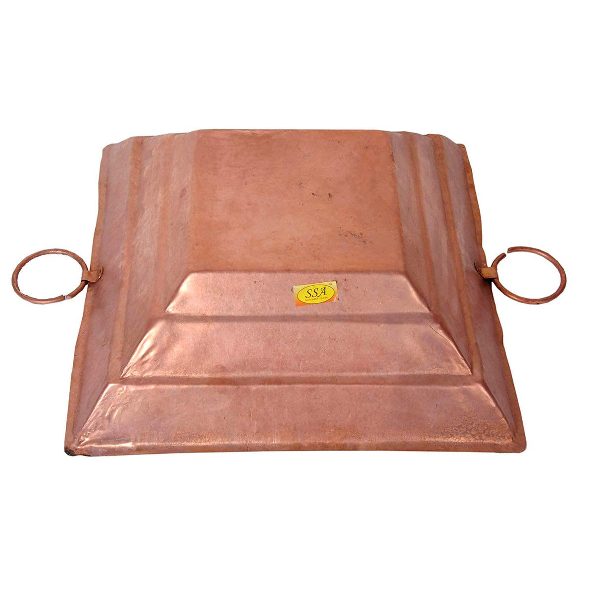 Traditional Copper Hawan Kund Heavy Weight (Brown_15.7 Inch X 15.7 Inc ...